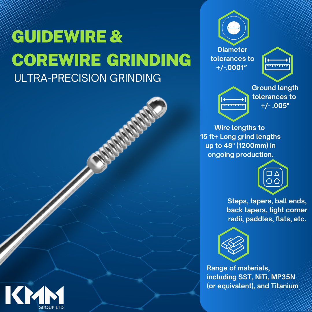 Ultra-Precise Guidewire & Corewire Grinding - KMM